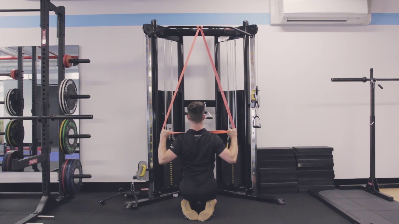 Banded Wide Grip Pull Down │ Absolute Health & Performance - YouTube