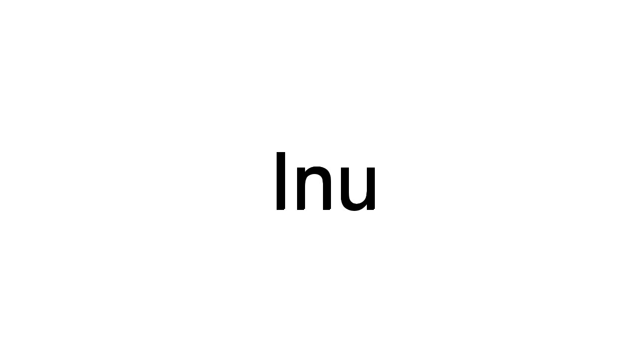 How To Pronounce Inu - YouTube