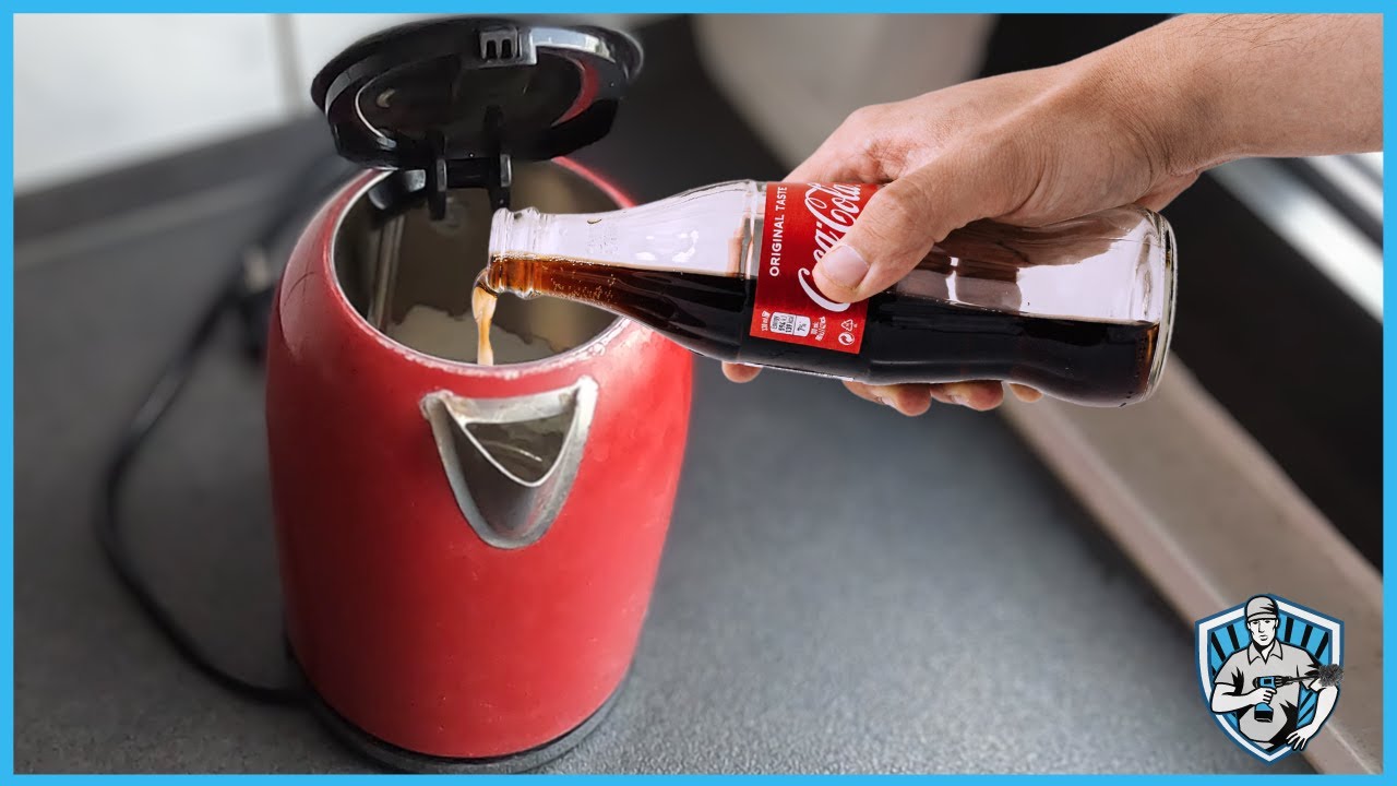 Stark verkalkten Wasserkocher mühelos mit COLA reinigen 😎 - YouTube
