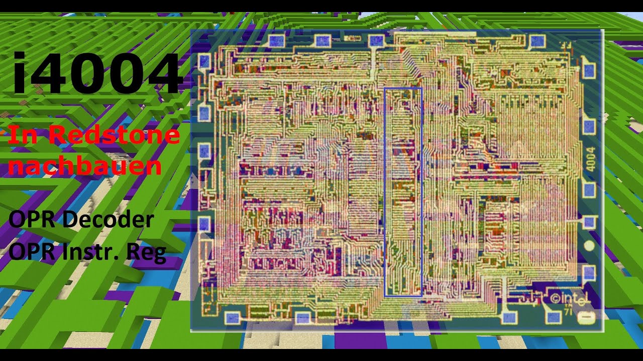 i 4004, Teil 9, I O Buffer mit Redstone Bauen, Minecraft, Redstone ...
