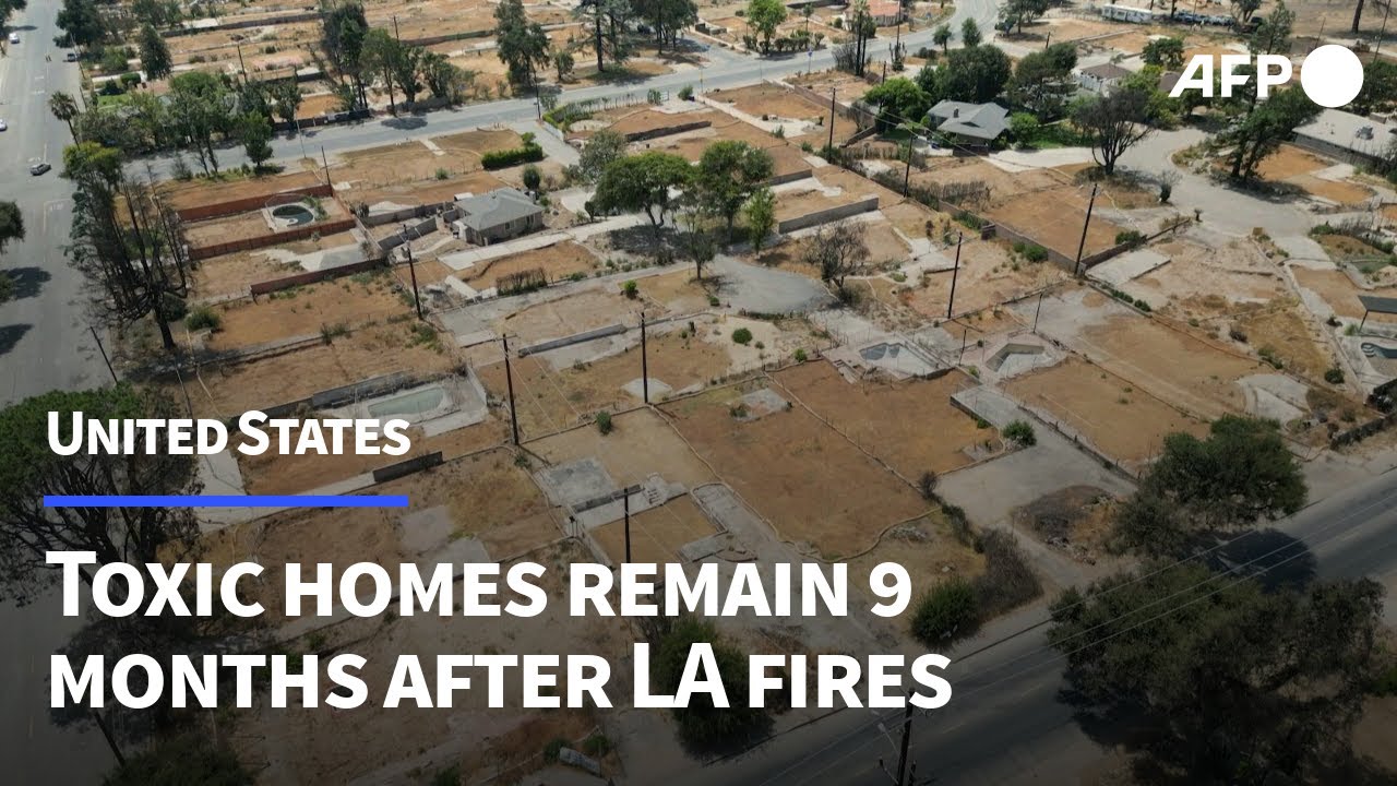 Toxic homes a lasting legacy of Los Angeles fires | AFP - YouTube