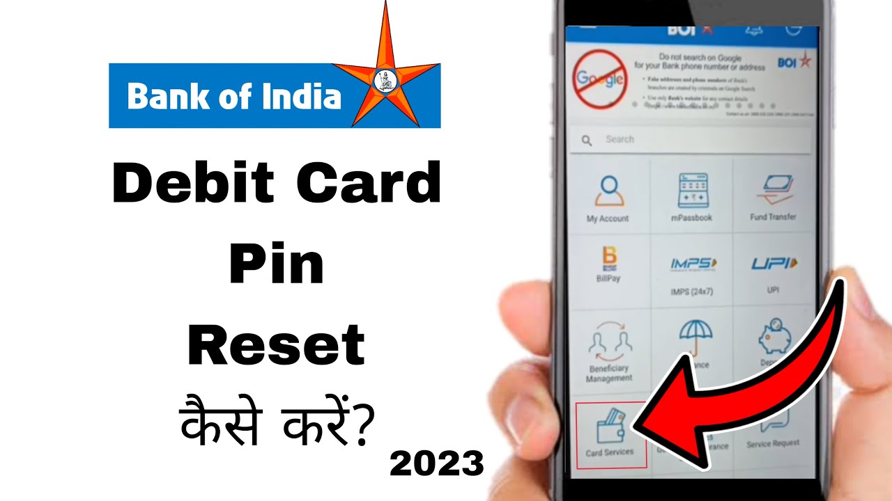 BOI Mobile App se Debit Card Pin Generation Karna Sikhe 2023 | Bank of ...