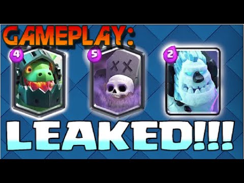 CLASH ROYALE NEW LEAKED GAMEPLAY! Inferno Dragon, Ice Golem, And ...