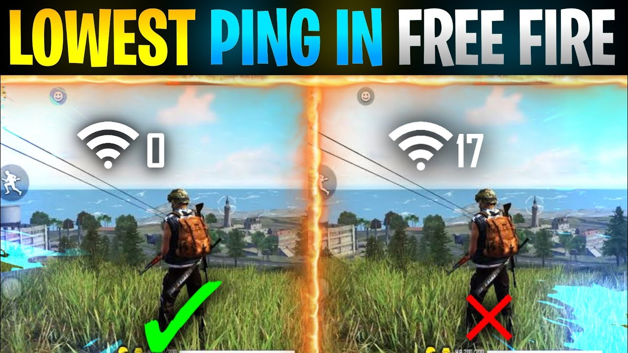 WHAT IS THE LOWEST PING IN FREE FIRE || FREE FIRE LOWEST PING || 0 PING ...