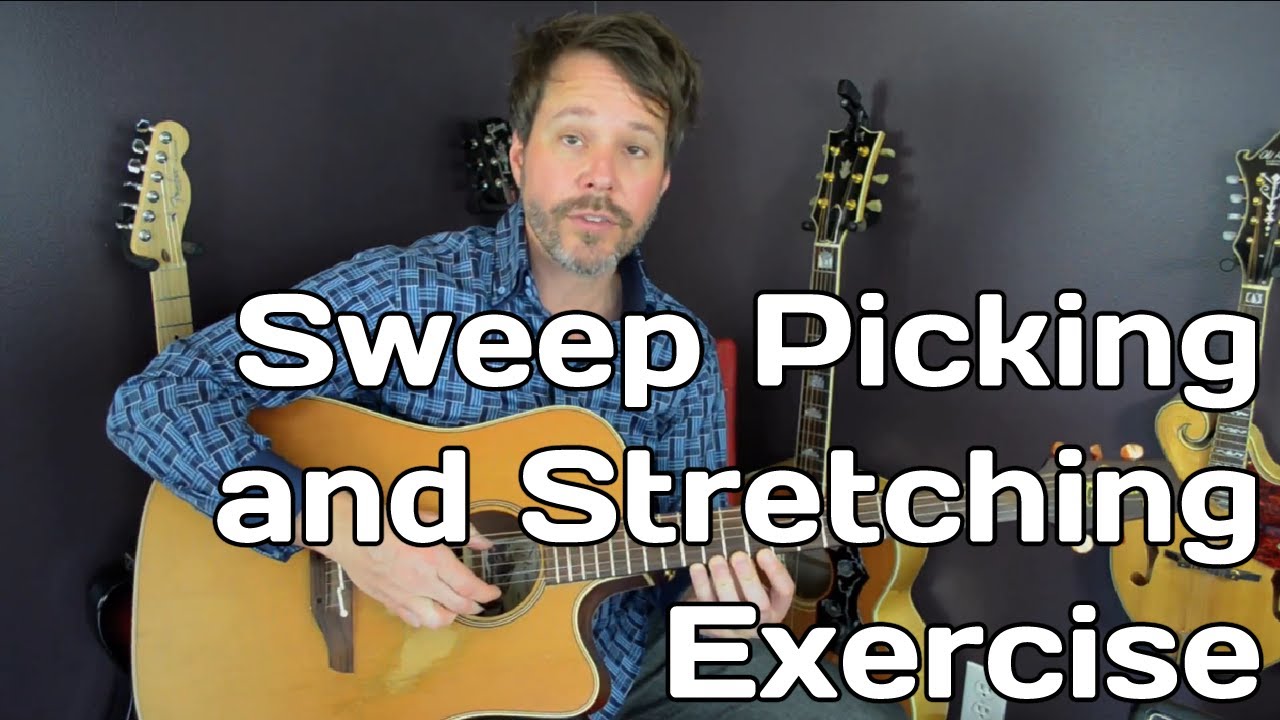 Sweep Picking and Guitar Stretching Exercise - Video 2 of 7 - YouTube
