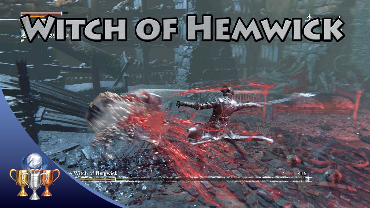 Bloodborne - Witch of Hemwick Boss Fight Walkthrough (Witch of Hemwick ...