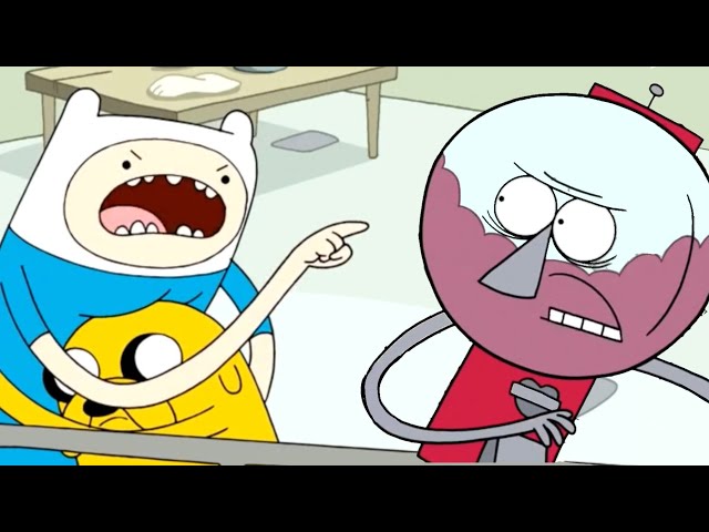 Regular Show And Adventure Time Together