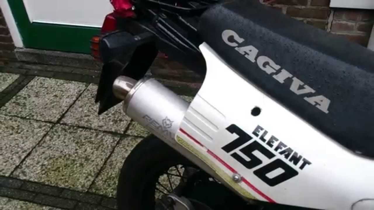 Cagiva Elefant 750 Bifaro new open exhaust sound Remus Innovation - YouTube