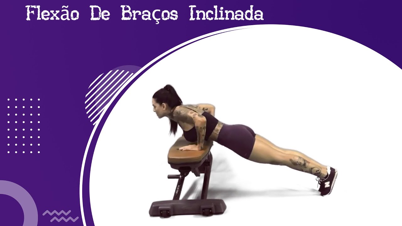 Flexão De Braços Inclinada - YouTube