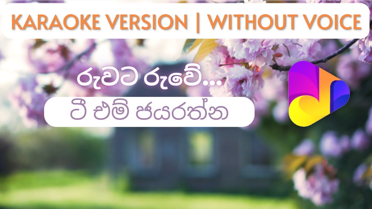 රුවට රුවේ | Ruwata Ruwe (Karaoke) | Without Voice | by T M Jayarathna ...