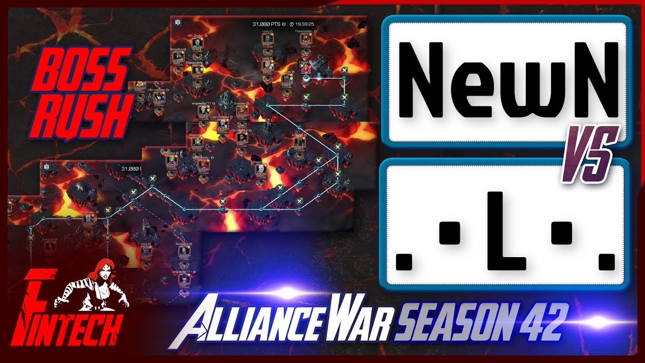 One Man Boss Rush (Almost) | NewN vs .•L•. | Alliance War S42 W06 - YouTube