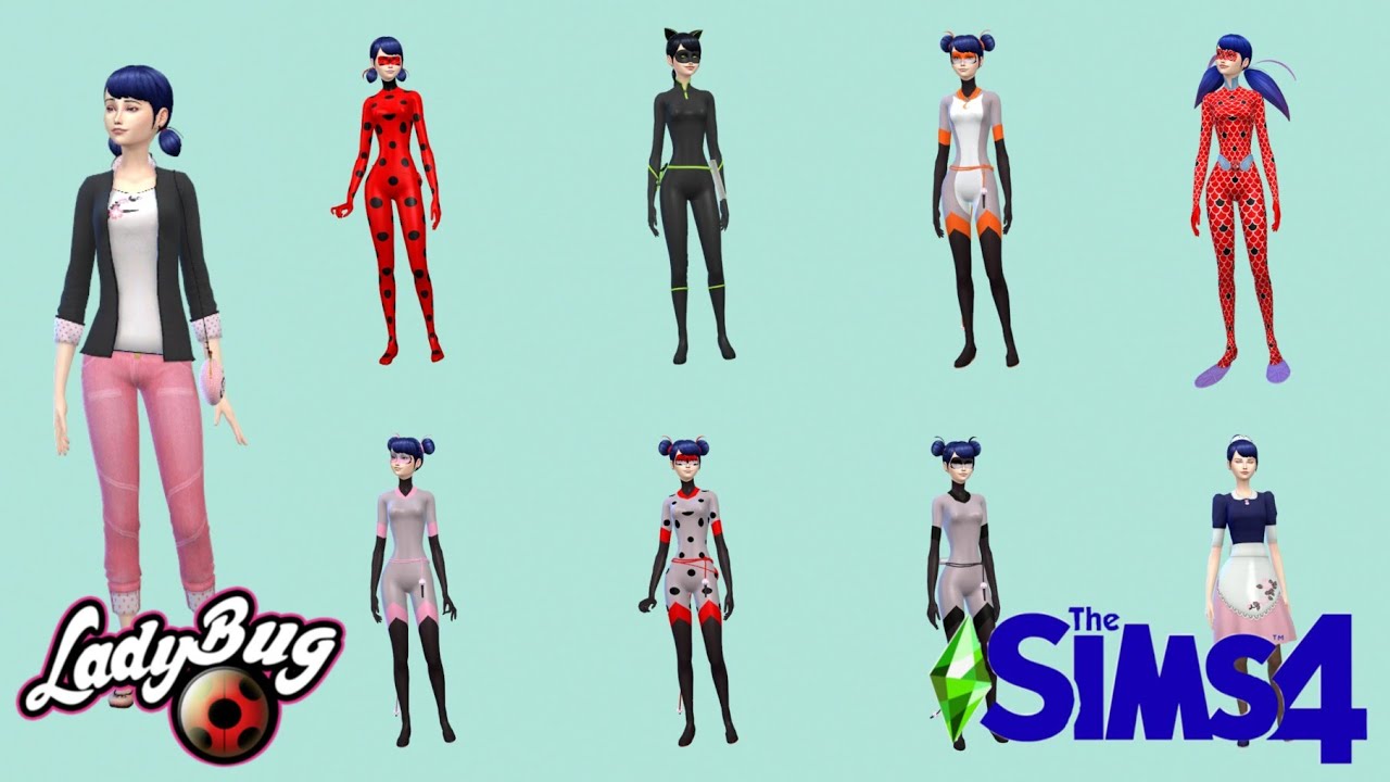 The Sims 4 | MARINETTE DUPAIN-CHENG | ALL FORMS | CAS | CC + LINKS ...