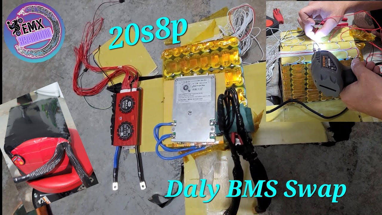 Daly BMS Swap on the Electro&co 72v24ah Battery - YouTube