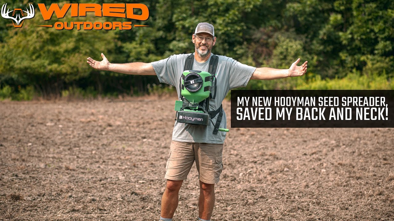 My New Hooyman Seed Spreader, Saved My Back and Neck! - YouTube