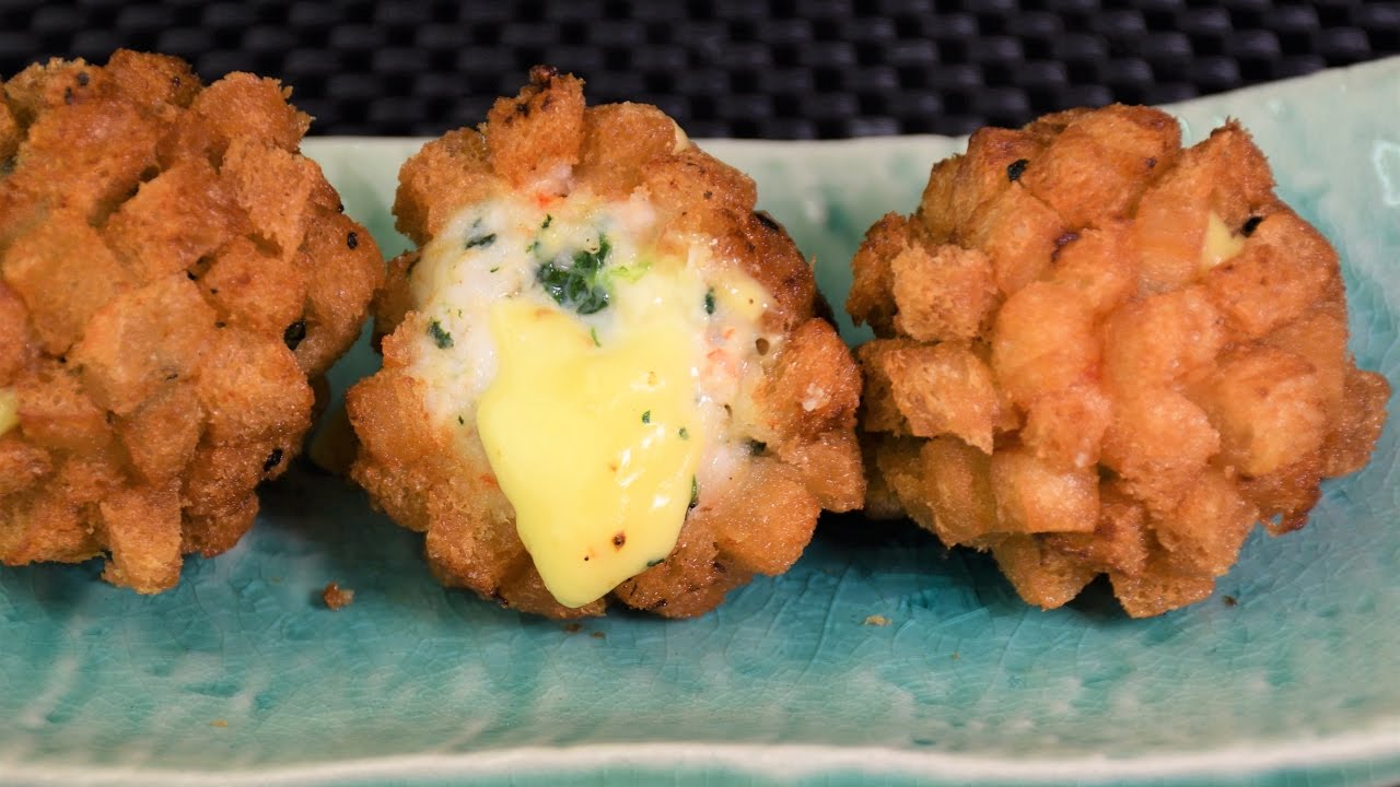 Crispy Prawn Balls with CHEESE - YouTube