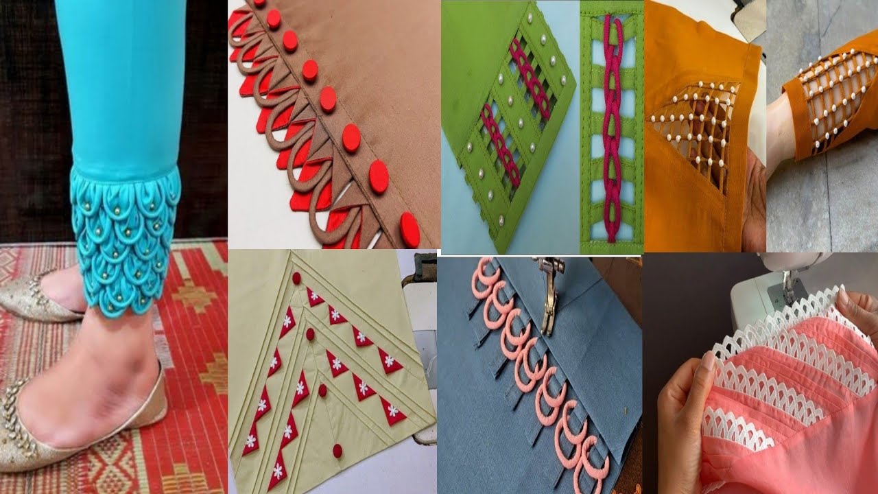 very beautiful lawn trouser design 2024||| summer trouserdesign! Capri ...