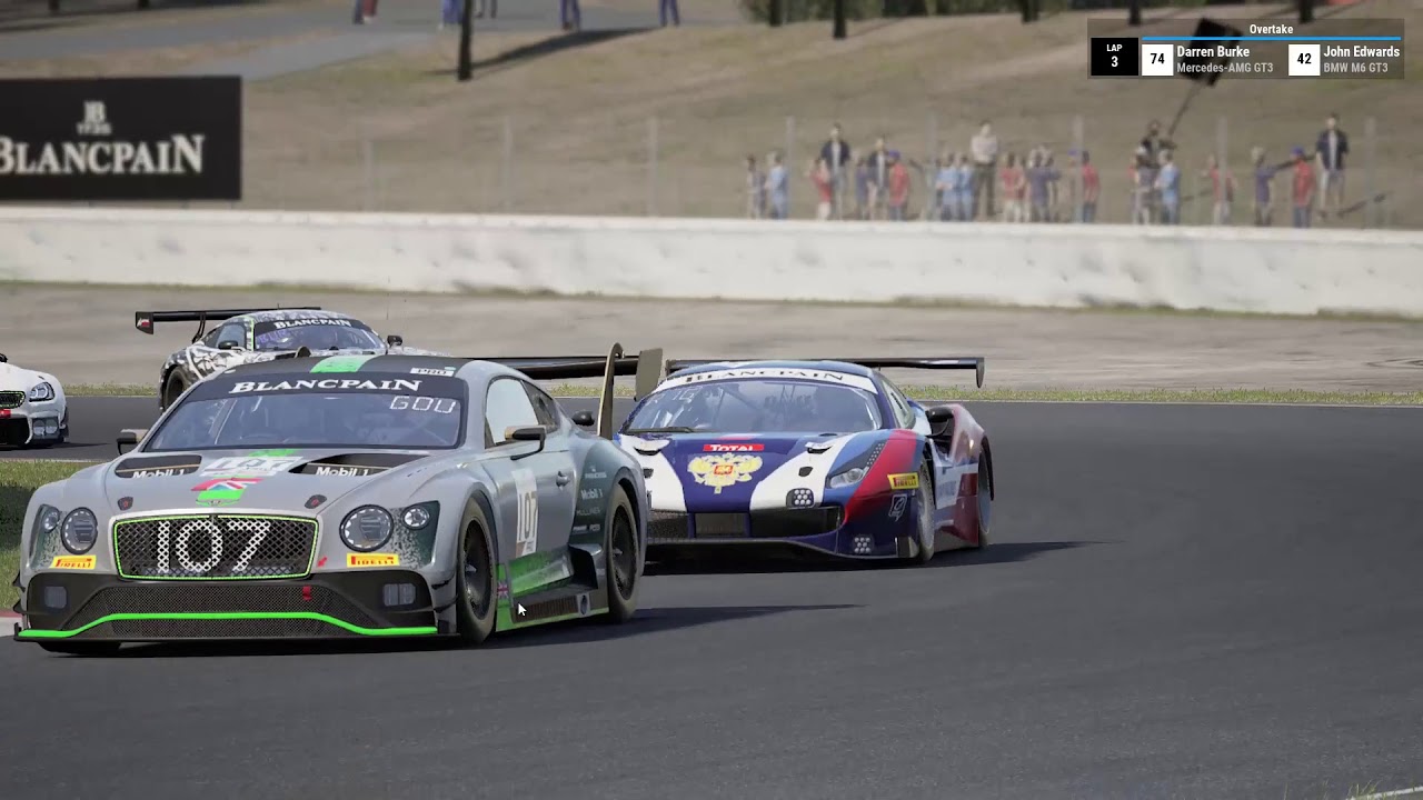 First Race: ACC + Wheel, best overtake - YouTube