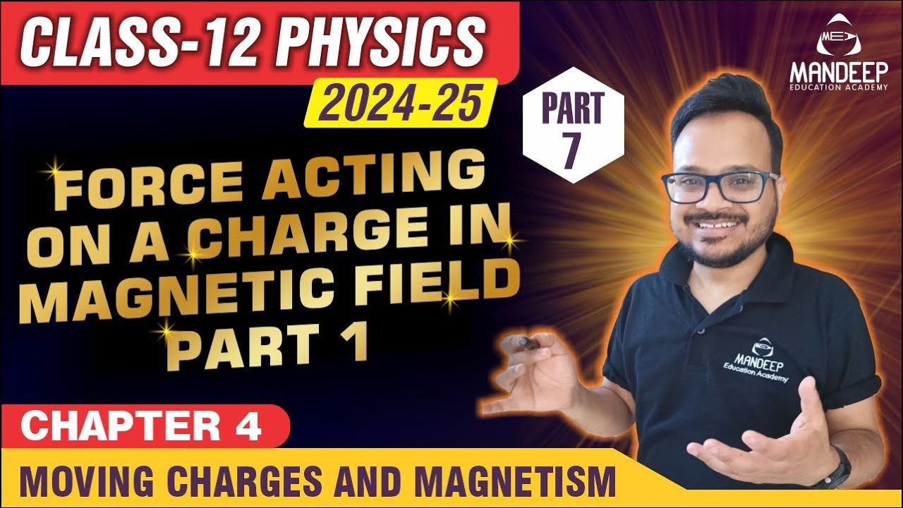 Moving Charges & Magnetism Part 7 - Force on Charge in Magnetic Field ...