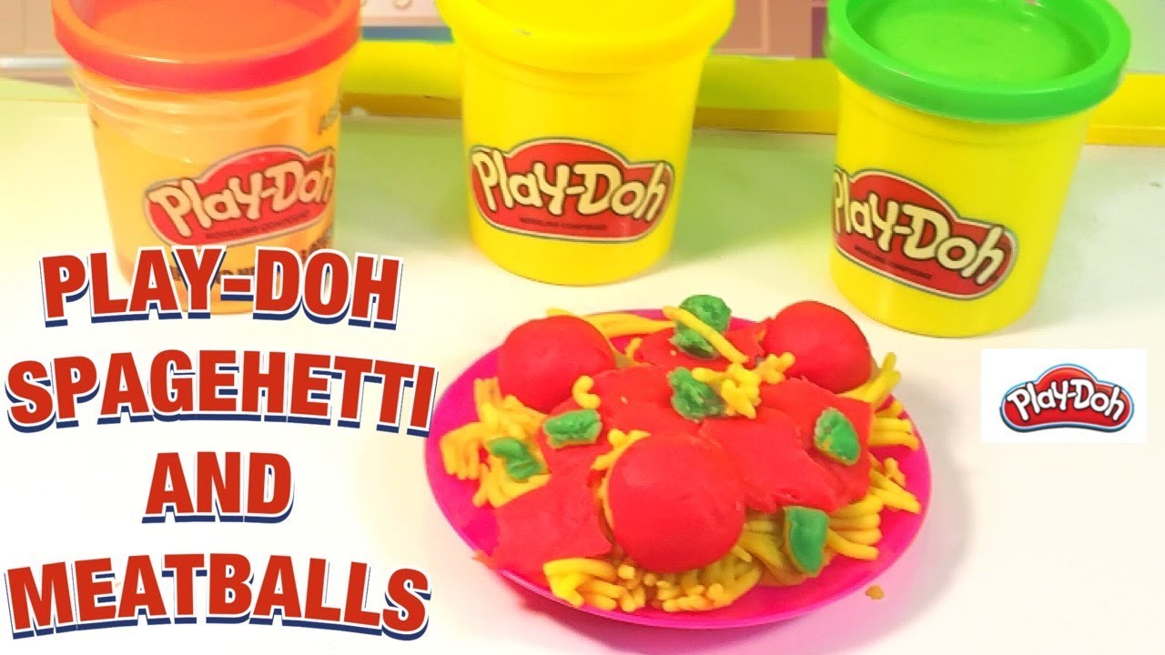 Play Doh Spaghetti and Meatballs 🍝| Fun and Easy DIY for KIDS Kyreeland ...