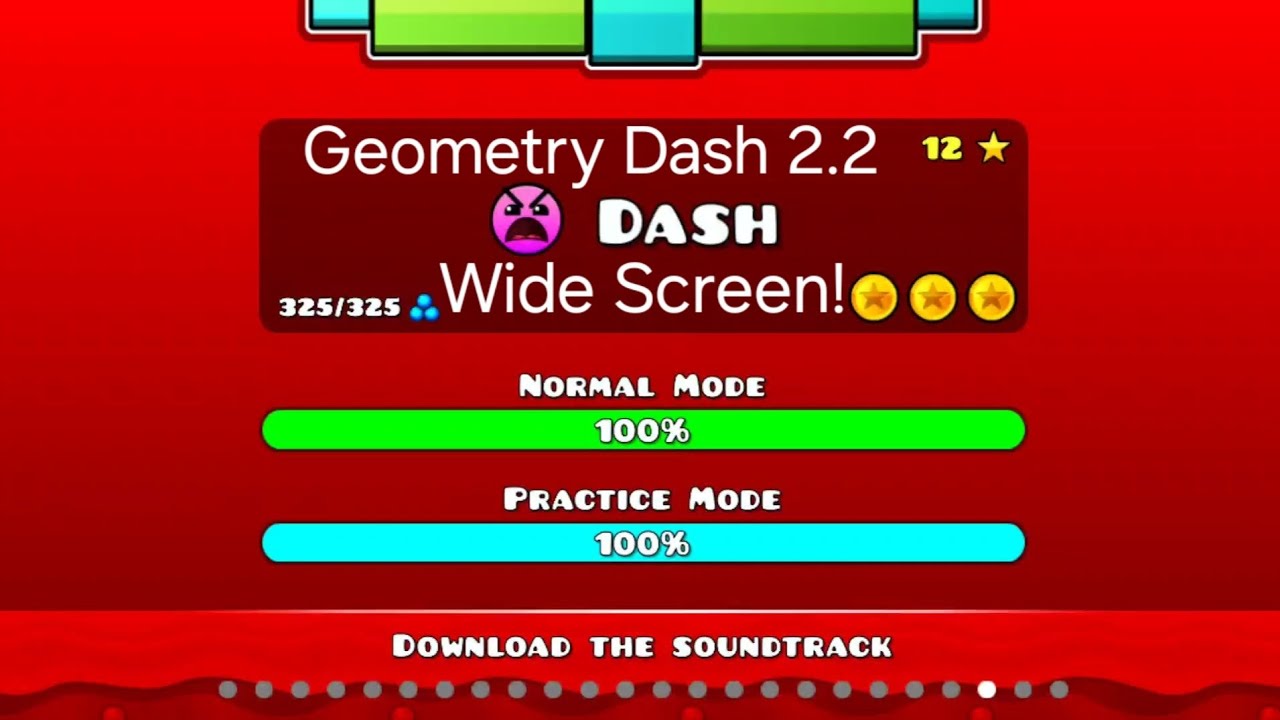 Geometry Dash 2.2 - Dash (Wide Screen)! - YouTube
