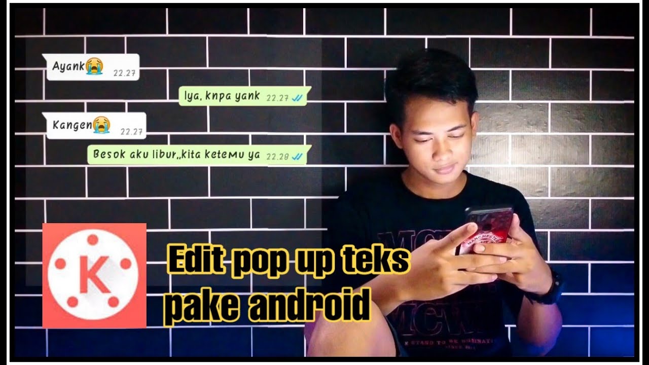 Cara Membuat Pop Up Chat/bubble teks DI KINEMASTER - YouTube