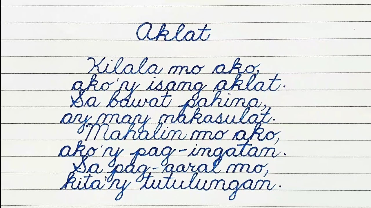 Aklat | Sulat Dikit Dikit | Cursive Writing Practice | Kabit Kabit Na ...