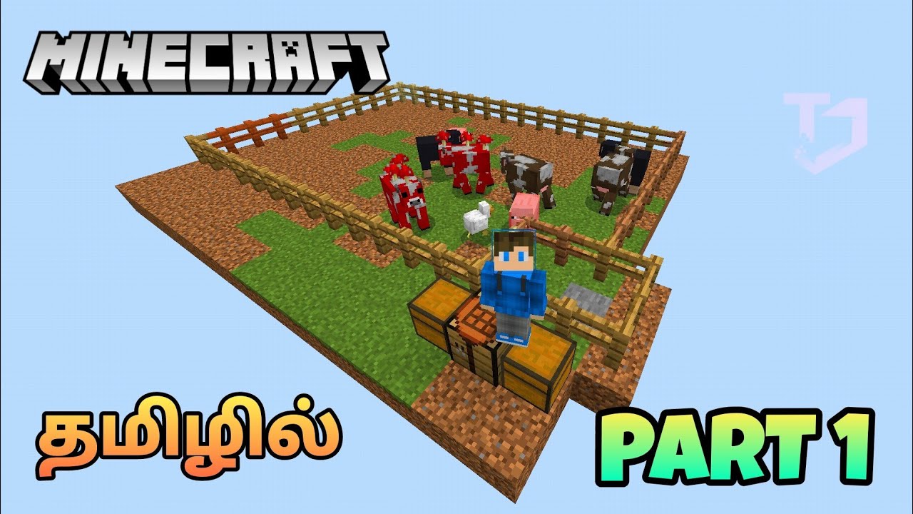 Minecraft Pocket Edition one Block Gameplay - Part 1 | MCPE Tamil ...