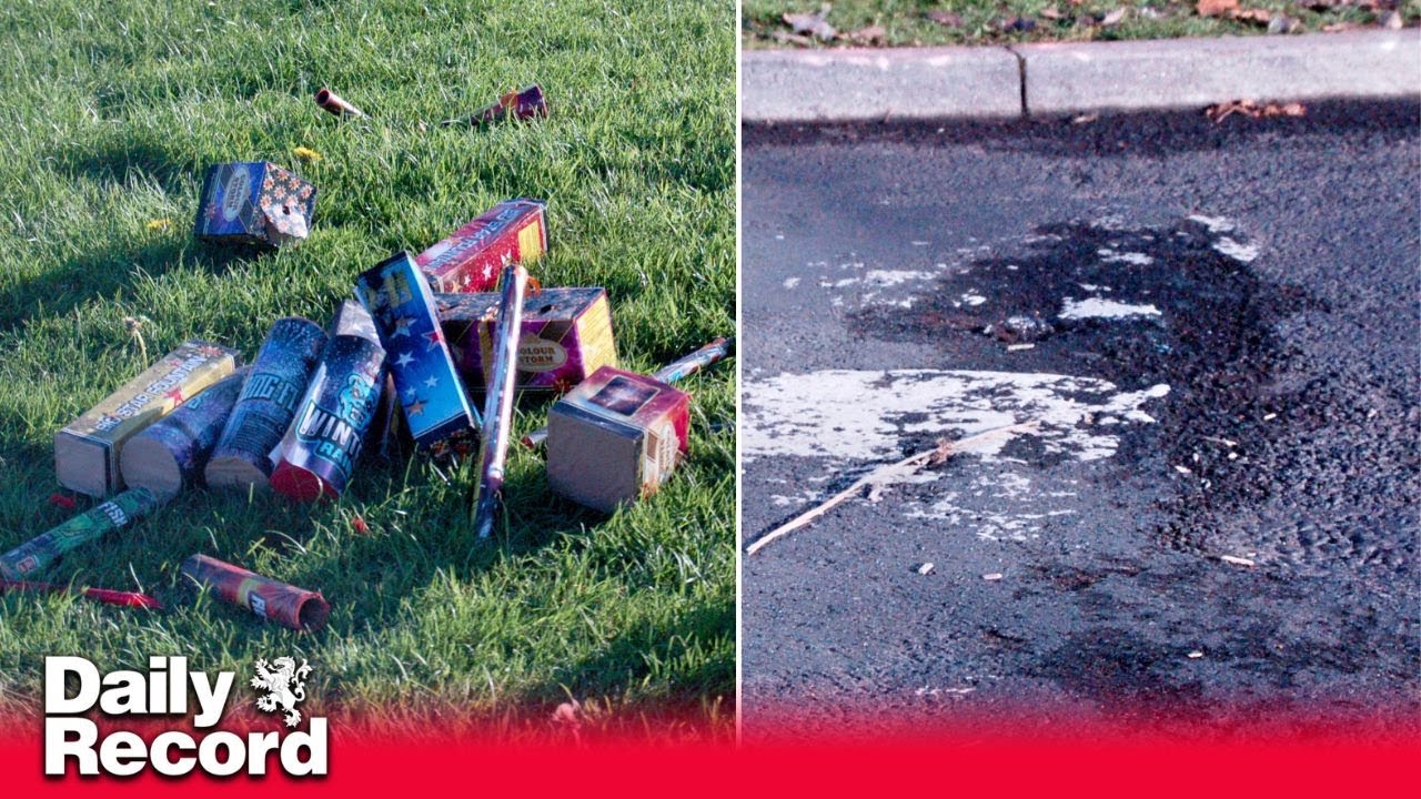 Bonfire Night aftermath as piles of smouldering rubbish left behind in ...