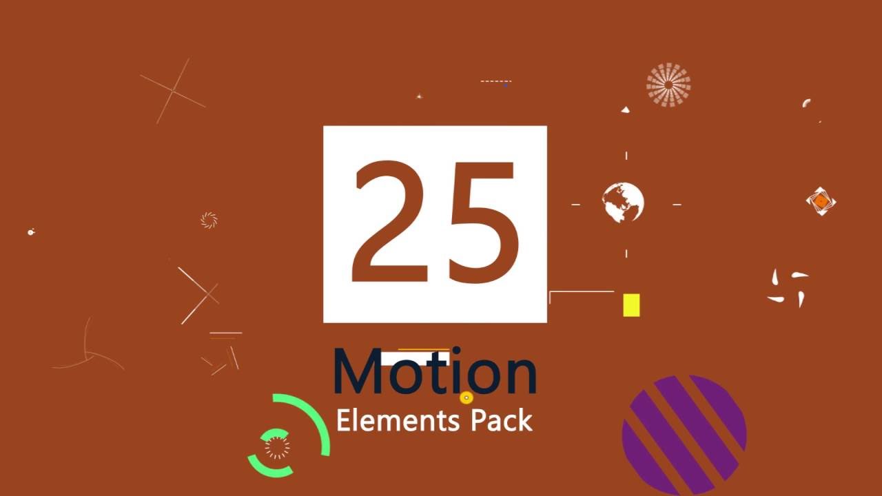 25 Motion Graphic Element Pack - YouTube