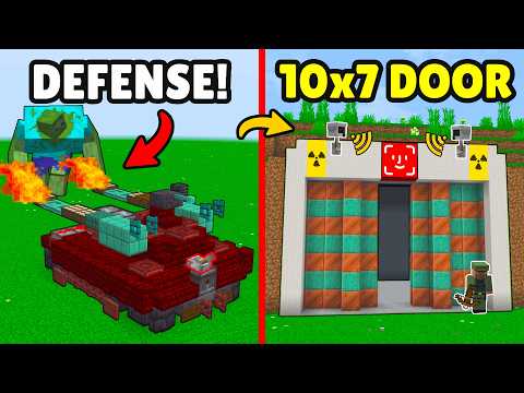 🔥APOCALYPSE Safest UNDERGROUND VILLAGE Build Hacks! [Minecraft]