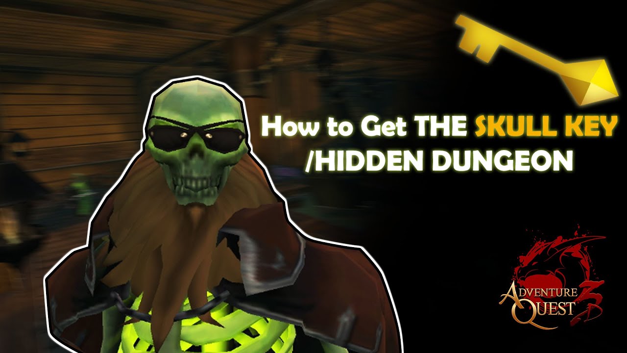 AQ3D How to get the skull key & Access Hidden Dungeon - YouTube