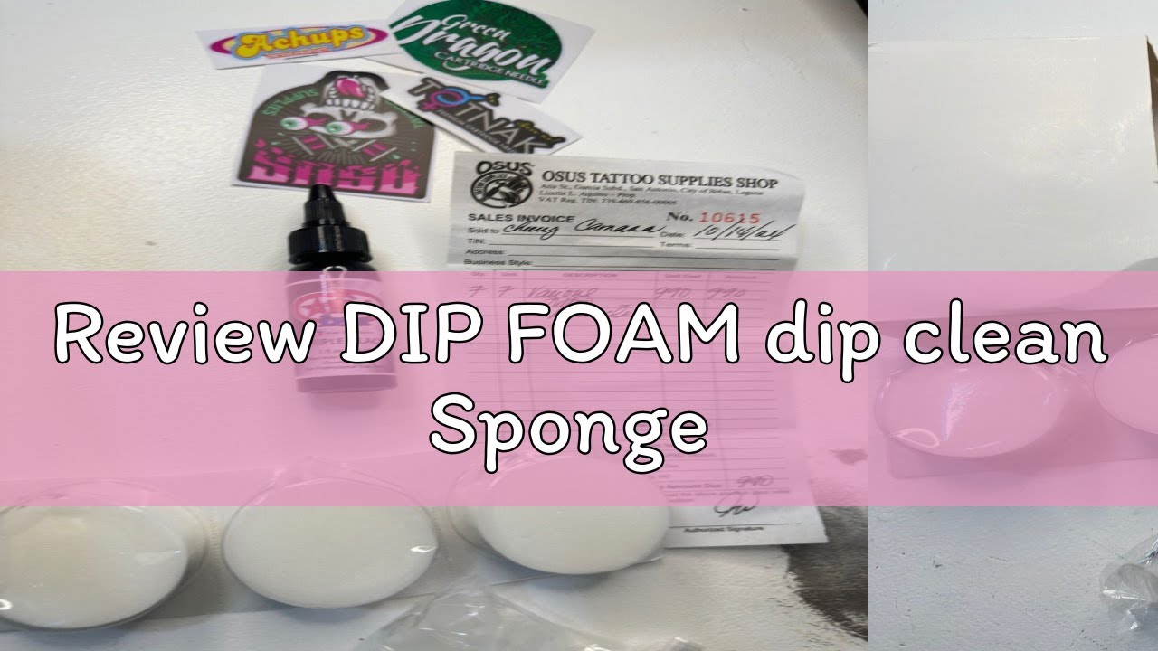 Review DIP FOAM dip clean Sponge - YouTube