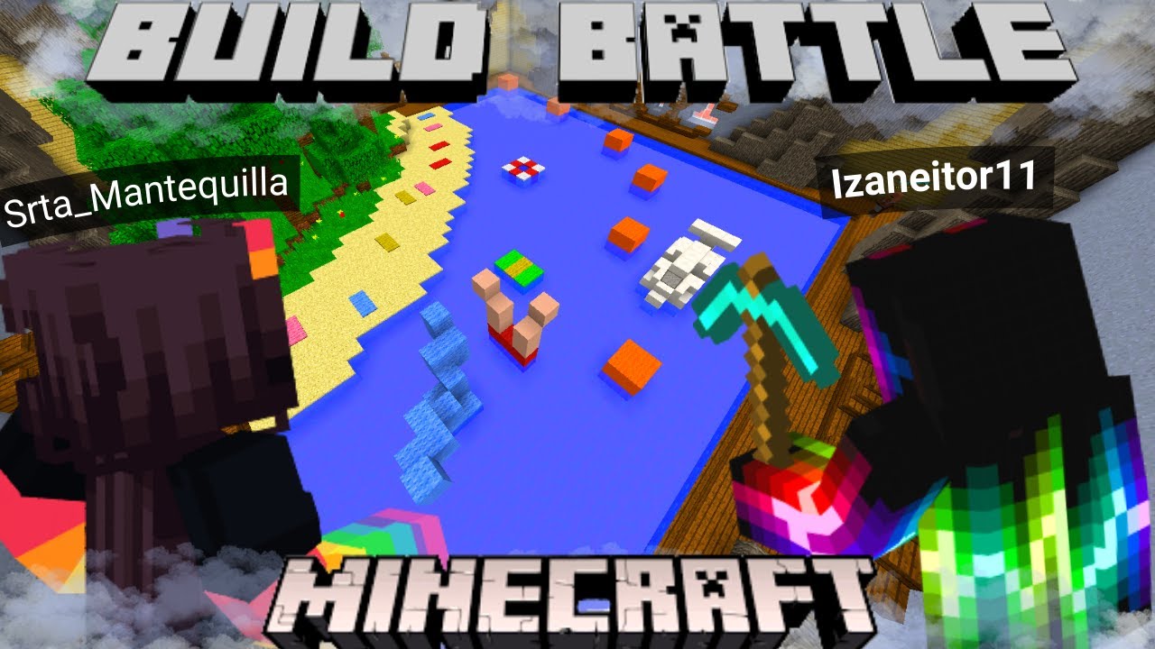 La MEJOR PLAYA construida en MINECRAFT | Build Battle (w/Izaneitor11 ...