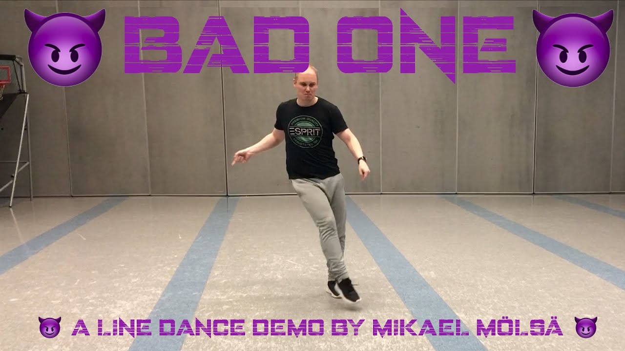 Bad One (line dance demo) - YouTube