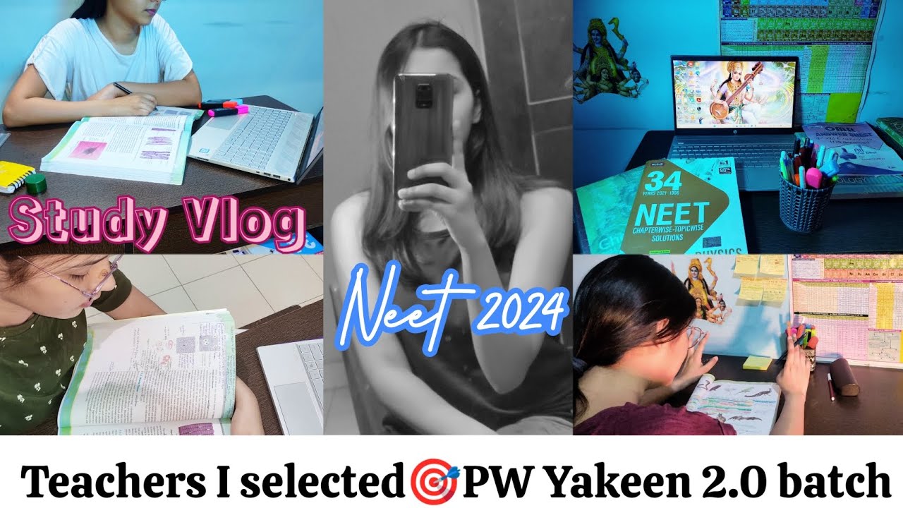 My teacher combination PW Yakeen 2.0 2024 ⁉️ NEET 2024 Study with me Vlog - YouTube