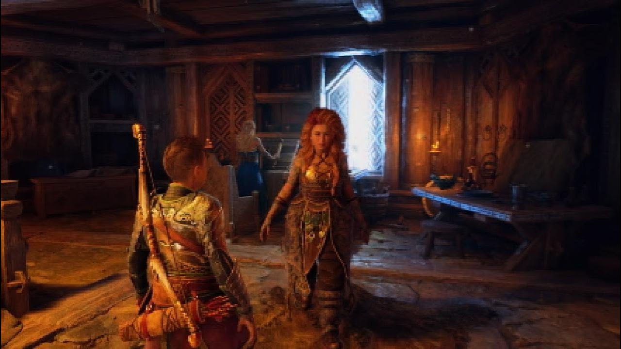 Atreus Interupts Sif and Thrud's Conversation Scene | God of War ...