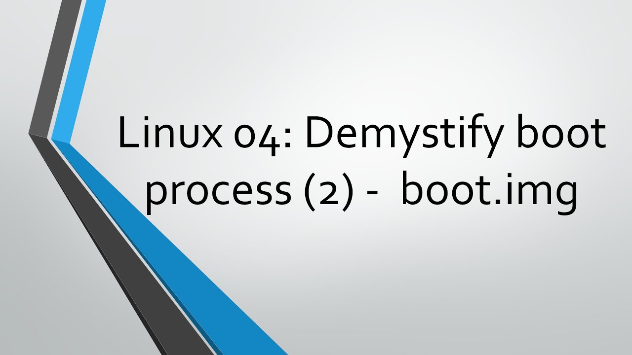 Linux 04: Demystify boot process (2) - boot.img - YouTube