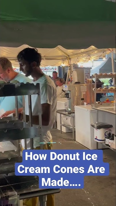 How Donut Ice Cream Cones Are Made! - YouTube
