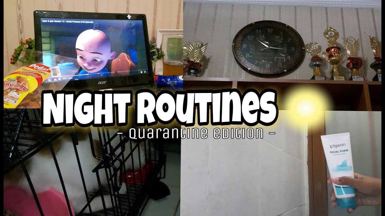 my night routine🌙☘ (quarantine edition) || study tips & skincare ...