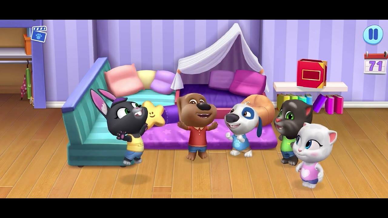 My talking Tom friends all meeting friends cutscenes - YouTube
