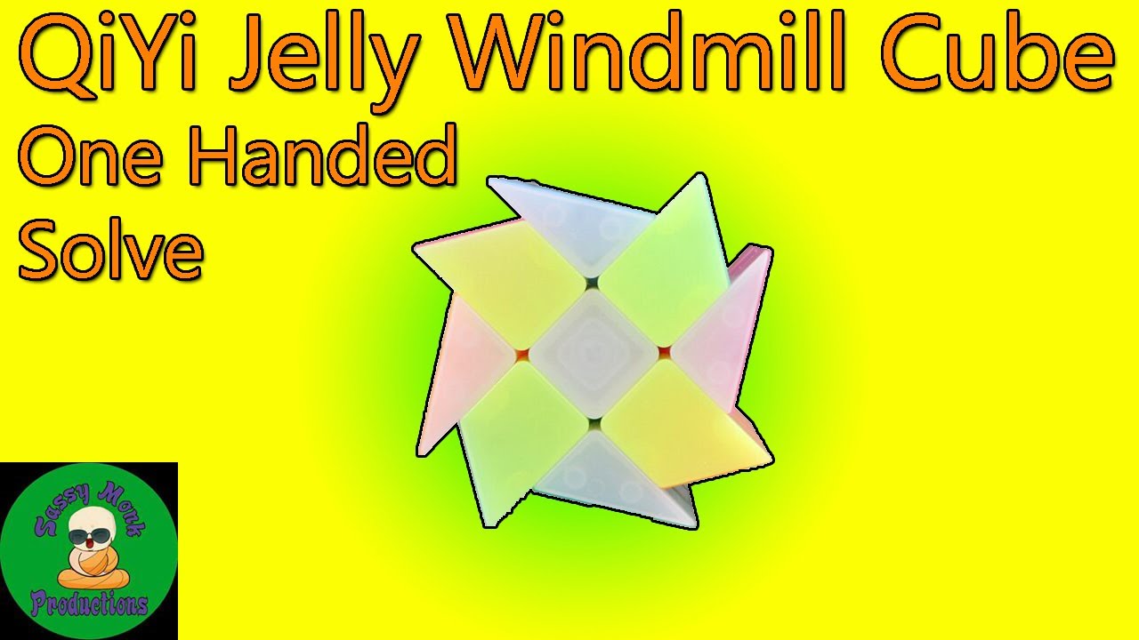 QiYi Jelly Windmill Cube One Handed Solve - YouTube