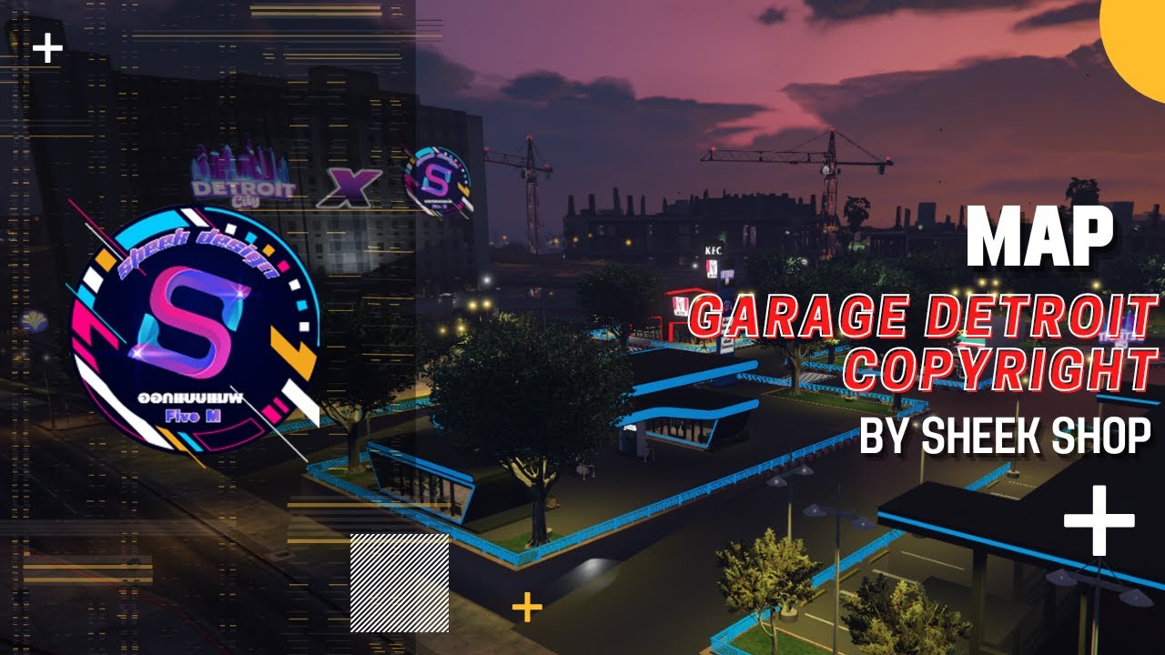 GTA V | FiveM Maps | Garage detroit By Sheek Shop(Copyright) - YouTube