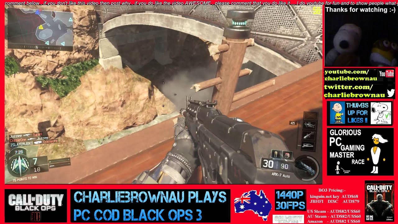 Call of Duty Black Ops 3 Multiplayer Gameplay 1440p PC - First game ...