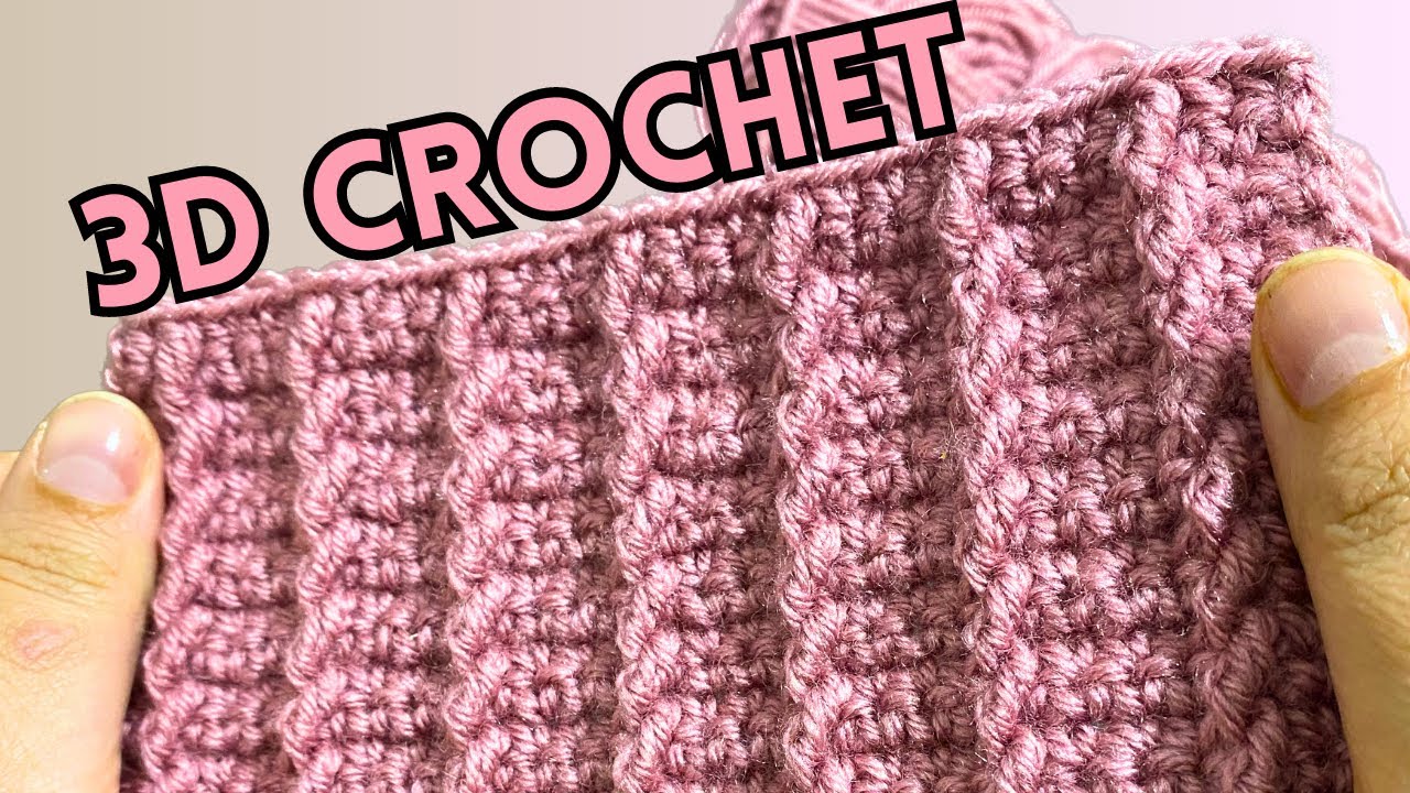 Woww! 3D Crochet Pattern This Crochet Knitting Pattern Is So Easy - YouTube