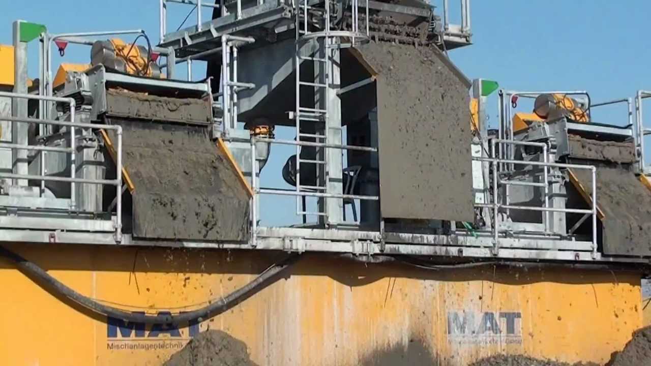 Slurry Recycling, desanding and desilting the excavated material. - YouTube
