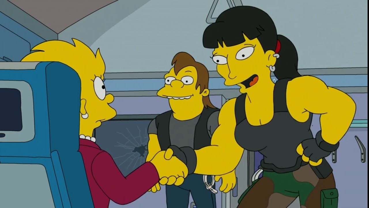 Female Muscle Clip 43- The Simpsons, Rottweiler Nelson Girlfriend - YouTube