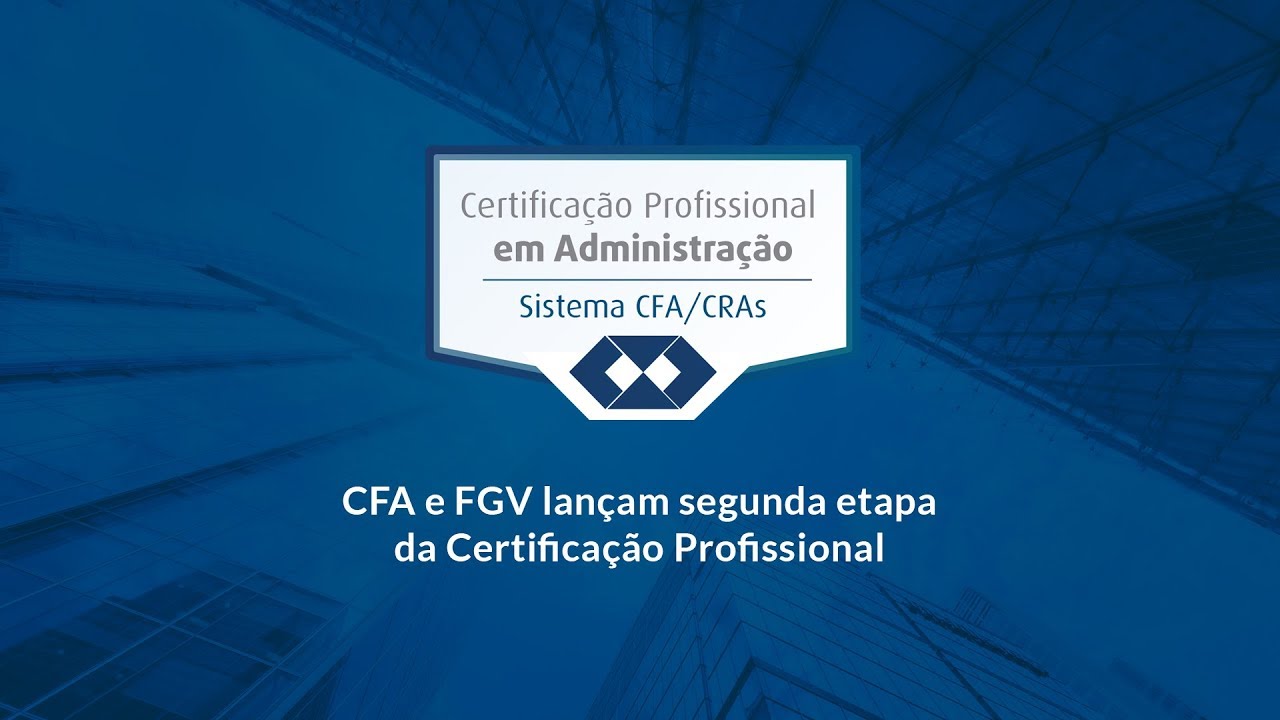 CFA e FGV firmam parceria - YouTube