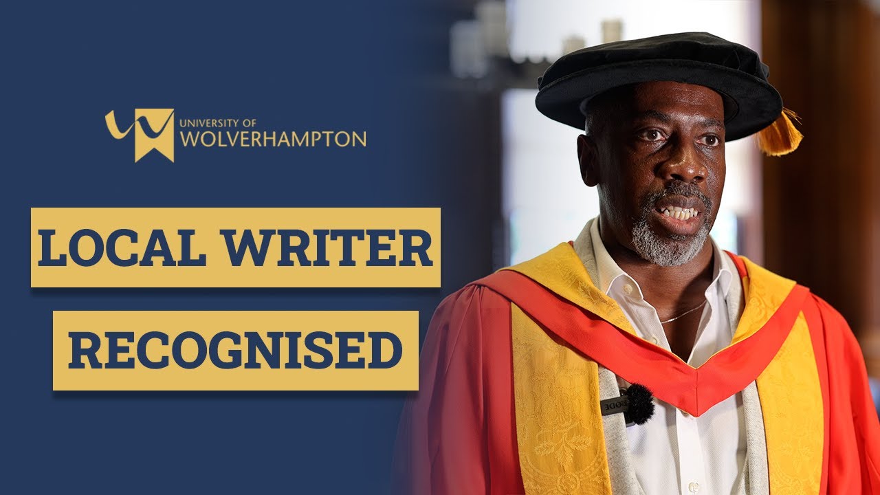 Local writer’s talents recognised with coveted Honorary award | #WLVGrad - YouTube