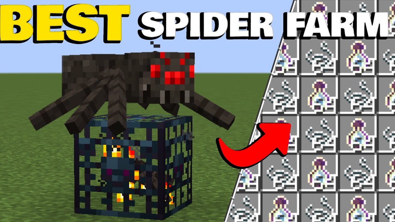 Minecraft: Spider/Cave Spider SPAWNER XP Farm! [1.18/1.19+ Easy] - YouTube