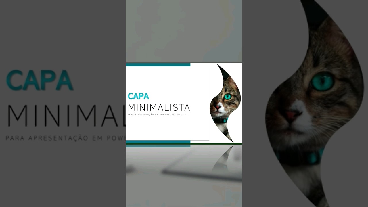 Como montar um slide simples e bonito. Capa para apresentação no ...